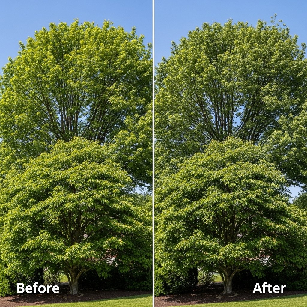 Tree Pruning for Improved Curb Appeal in Suburban Areas