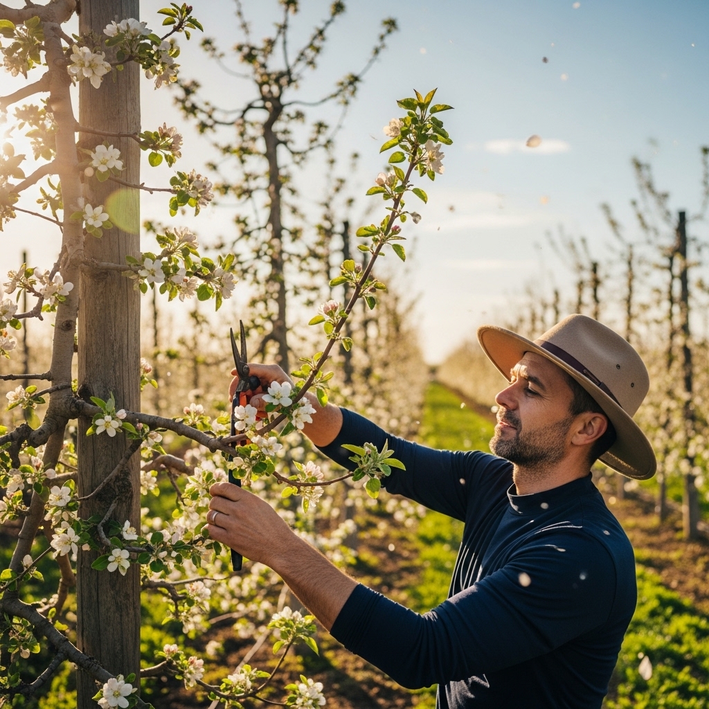 Apple Tree Pruning for New Cultivars