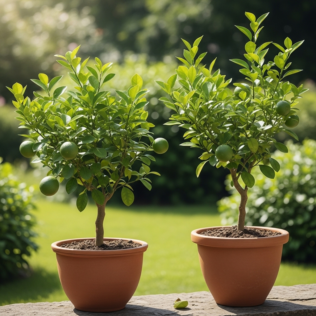 Pruning Lime Trees for Potted Gardens