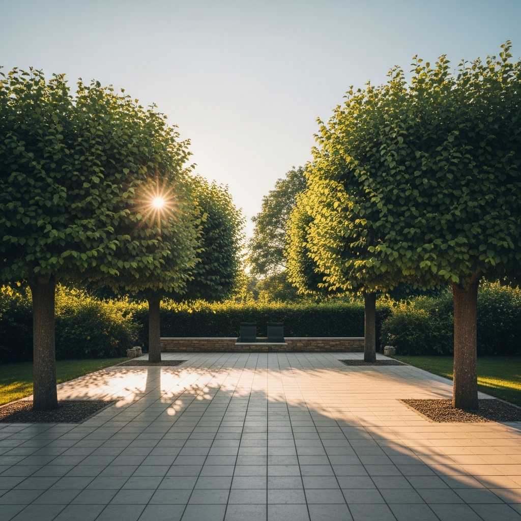 Tree Pruning for Sunlight Management in Patios